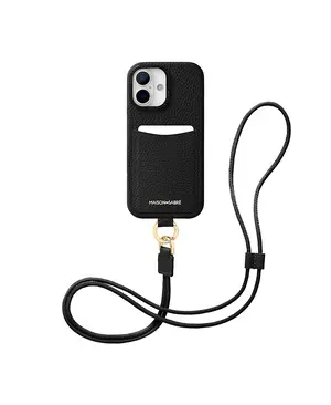 MAISON DE SABRE Sling Iphone 17 Phone Case - Black Caviar