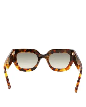Victoria Beckham Rectangular Sunglasses, 49mm
