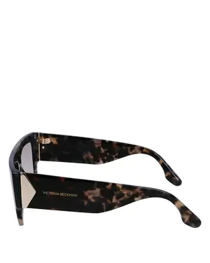 Victoria Beckham Plaque Square Sunglasses 55mm