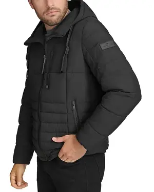 Andrew Marc Fitzroy Quilted Puffer Jacket - Black