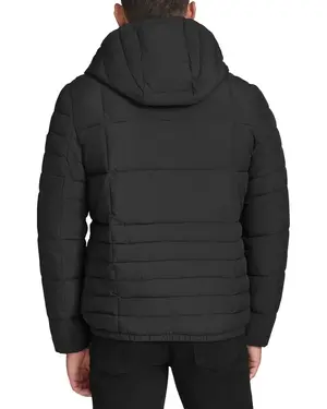 Andrew Marc Fitzroy Quilted Puffer Jacket - Black