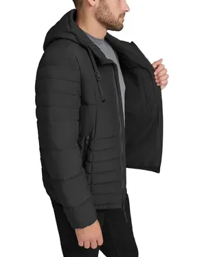 Andrew Marc Fitzroy Quilted Puffer Jacket - Black