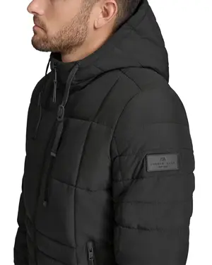 Andrew Marc Fitzroy Quilted Puffer Jacket - Black