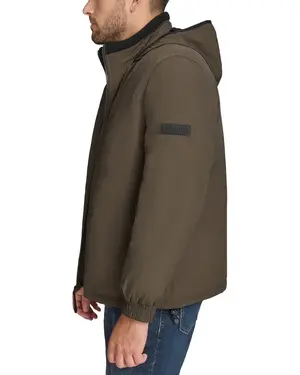 Andrew Marc Gatton Reversible Fleece Jacket - Olive