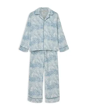 ALLSAINTS Maude Pajama Set - Map Blue