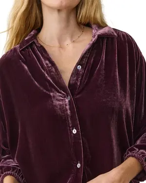 Marine Layer Bella Oversized Velvet Shirt