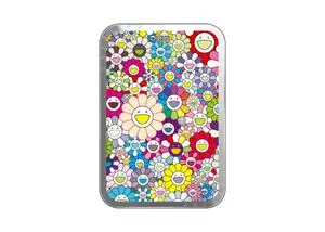 TAKASHI MURAKAMI X Casetify: Flowers Bloom Snappy Cardholder Stand - Silver