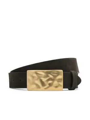 L'Agence Chara Suede Belt - Olive Suede