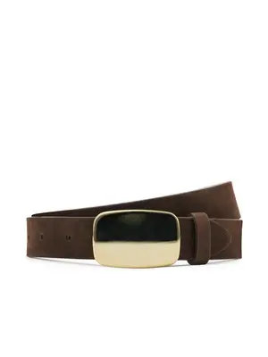 L'Agence Hennie Suede Belt - Chocolate Nubuck