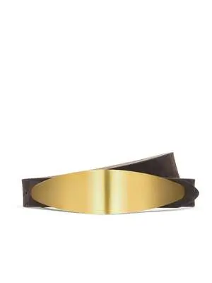 Gold Plated Leather Belts For Women