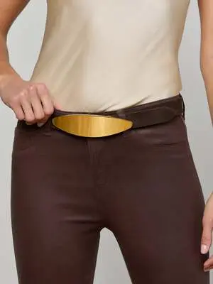 L'Agence Maroux Leather Belt - Coffee