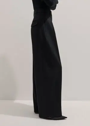ME+EM Pleated Tapered Trousers