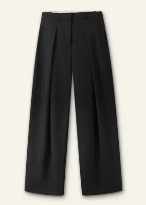 ME+EM Pleated Tapered Trousers
