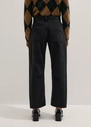 ME+EM Patch Pocket Straight Leg Jeans - Black Wash