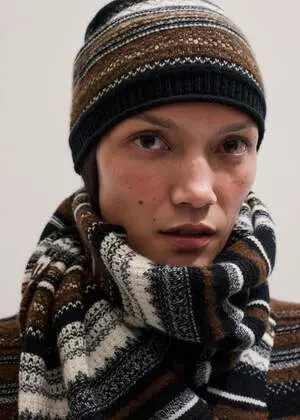 ME+EM Patterned Textured Stitch Beanie