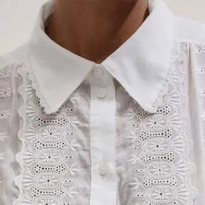 ME+EM Intricate Embroidery Blouse