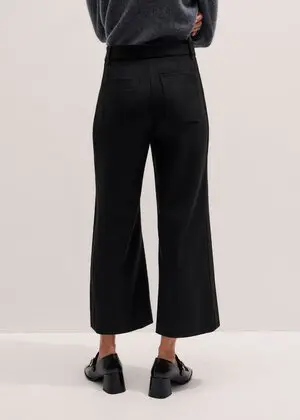 ME+EM Patch Pocket Cropped Kick Flare Trousers
