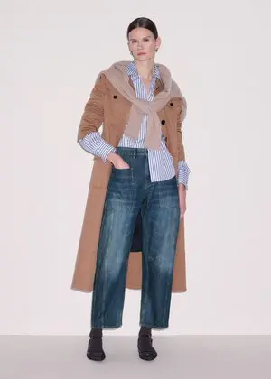 ME+EM Patch Pocket Straight Leg Jean - Authentic Mid Blue Wash