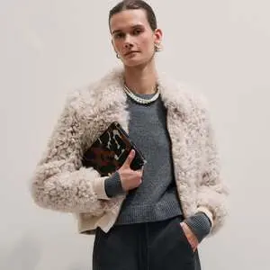 ME+EM Herringbone Barrel-leg Trousers
