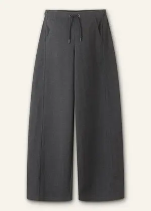 ME+EM Herringbone Barrel-leg Trousers