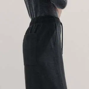 ME+EM Herringbone Barrel-leg Trousers