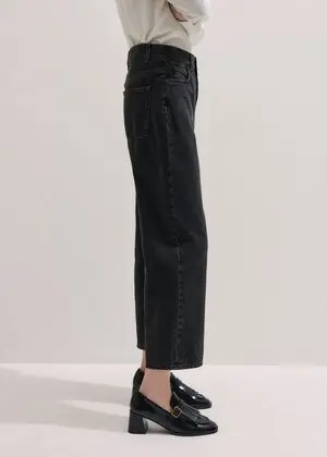 ME+EM Relaxed Cropped Straight Jeans