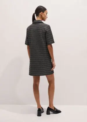 ME+EM Stripe Tweed Mini Dress