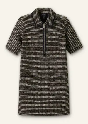 ME+EM Stripe Tweed Mini Dress