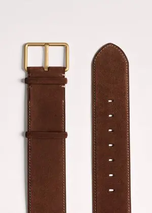 ME+EM Extra Wide Waist Belt - Chestnut