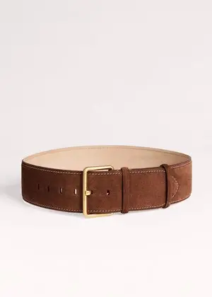 ME+EM Extra Wide Waist Belt - Chestnut