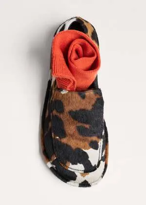 ME+EM Cow Print Loafer - Animal Print