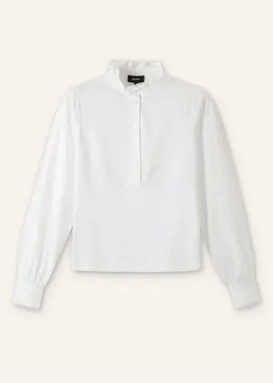 ME+EM Frill Neck Layering Blouse