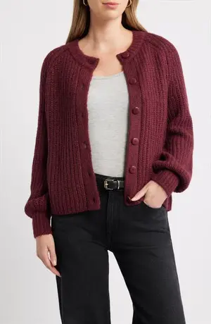 Caslon Crew Neck Cardigans For Women