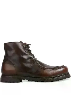 Officine Creative Round-toe Leather Boots