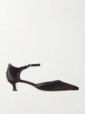 AeydĒ Tillie Pony Hair Pumps - Brown