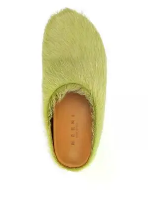 Marni Fussbett Sabot Slippers - Green