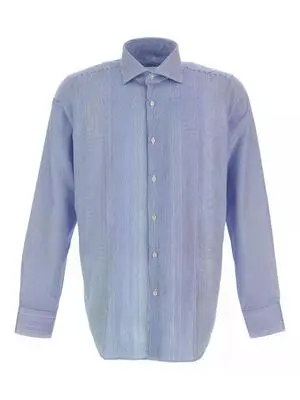 BAGUTTA Striped-pattern Button-fastening Shirt