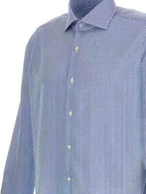 BAGUTTA Striped-pattern Button-fastening Shirt