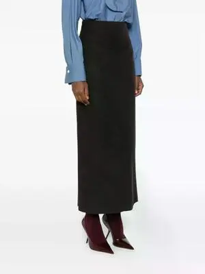 LANVIN High-waisted Wool Skirt