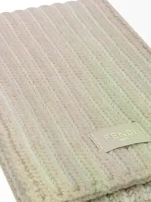 Fendi Logo-patch Scarf