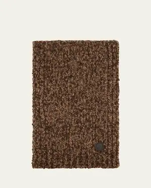 Moncler Edit Wool And Alpaca Blend Scarf - Brown
