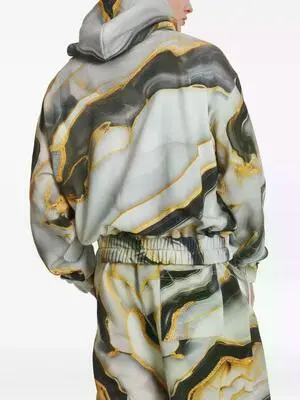 IRINA VOINEA Marble Pattern Hoodie