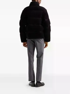 Prada Corduroy Puffer Jacket - Black