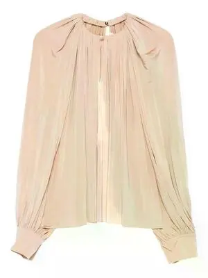 FERRAGAMO Long Sleeve Blouse With Back Slit Detail