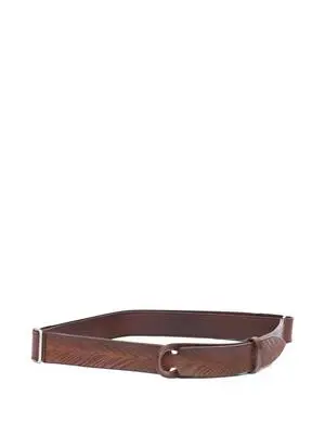 Orciani Textured Leather Belt - Brown