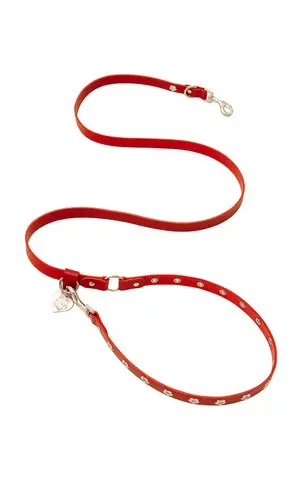 LITTLE BEAST Flower Power Dog Leash - Red