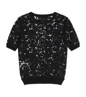 Valentino Garavani Lace Sweater Top