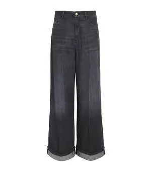 Women's Turn-Up Hem Jeans