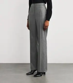 Max Mara Stretch-wool Sartoriale Flared Trousers