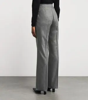 Max Mara Stretch-wool Sartoriale Flared Trousers